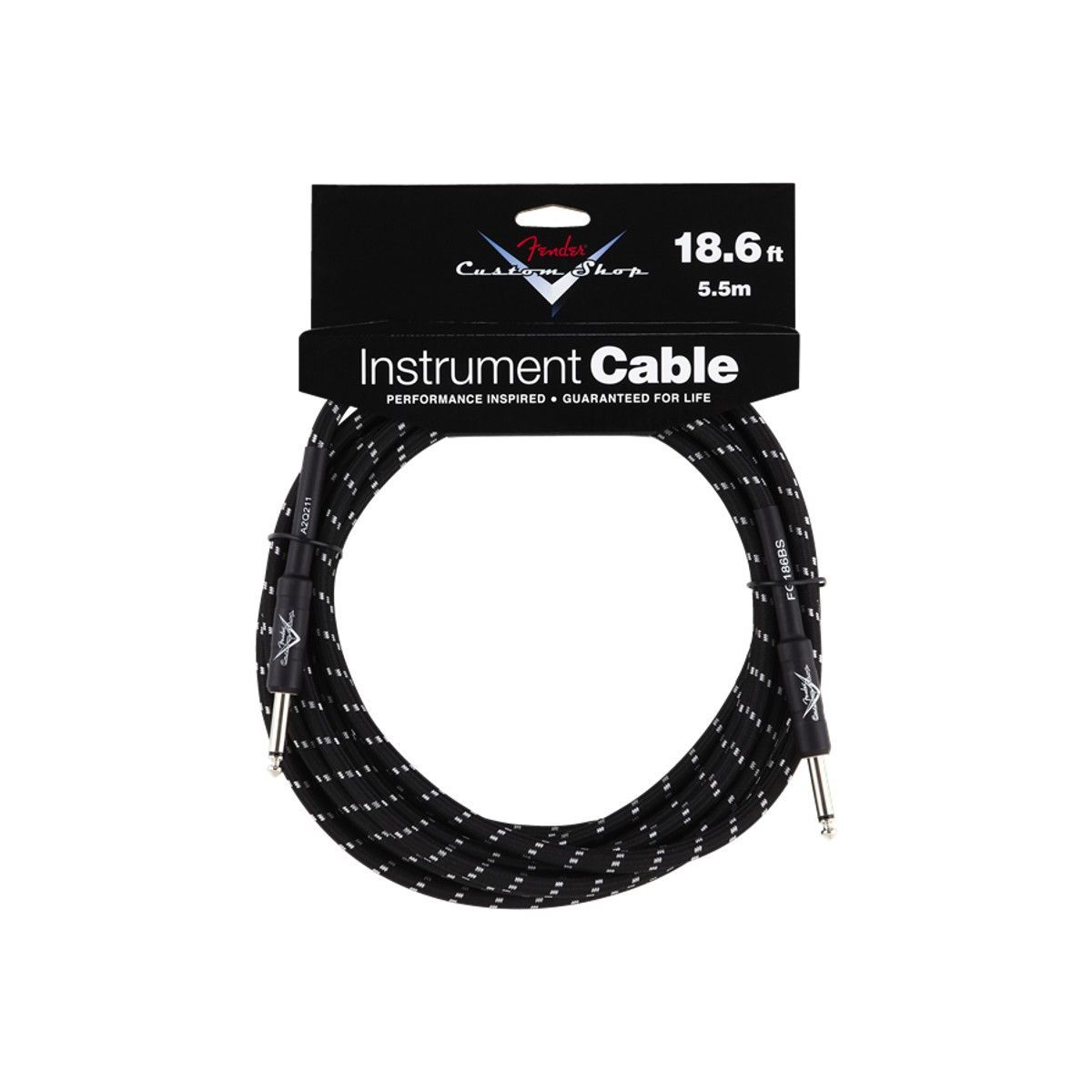 Fender Custom Shop 18.6' Instrument Cable Black Tweed купить с ...